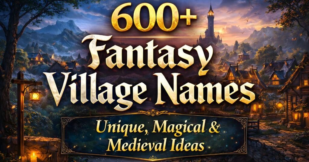 600+ Fantasy Village Names: Unique, Magical & Medieval Ideas