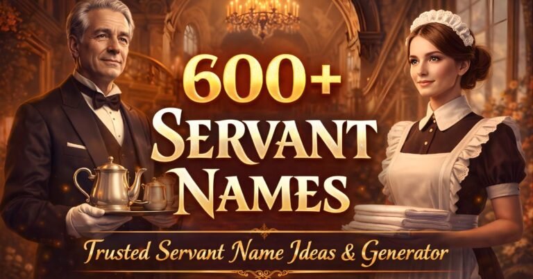 600+ Servant Names with Meanings: Male, Female & Fantasy