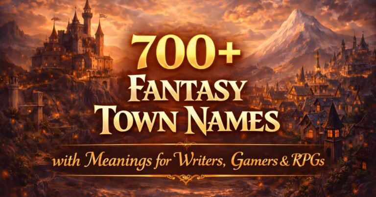 700+ Best Fantasy Town Names for Writers, Gamers and RGPs